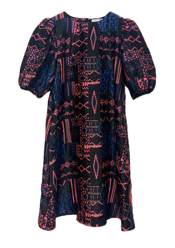 Limited Edition Jacquard Dress - size 10 - Helene Berman London