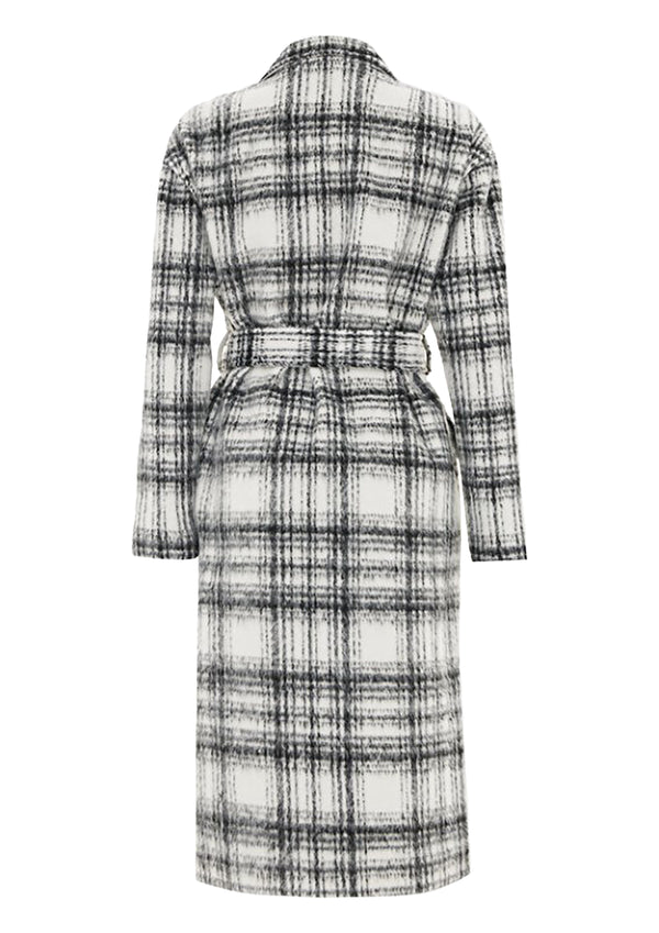 Carol Easy Wear Check Coat - size XS - Helene Berman London